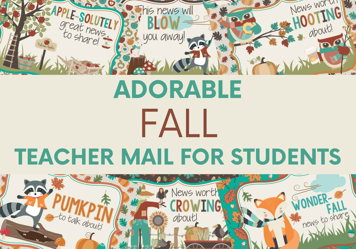 Spread Fall Cheer: Adorable Fall Teacher Mail for Students – Amanda ...
