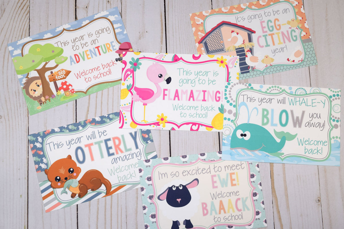 Celebrate Back to School with Animal-Themed Postcards for Teachers ...