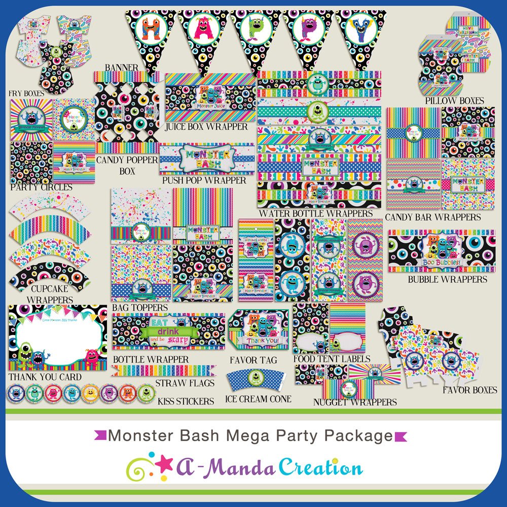 Monster Bash Printables – Amanda Creation