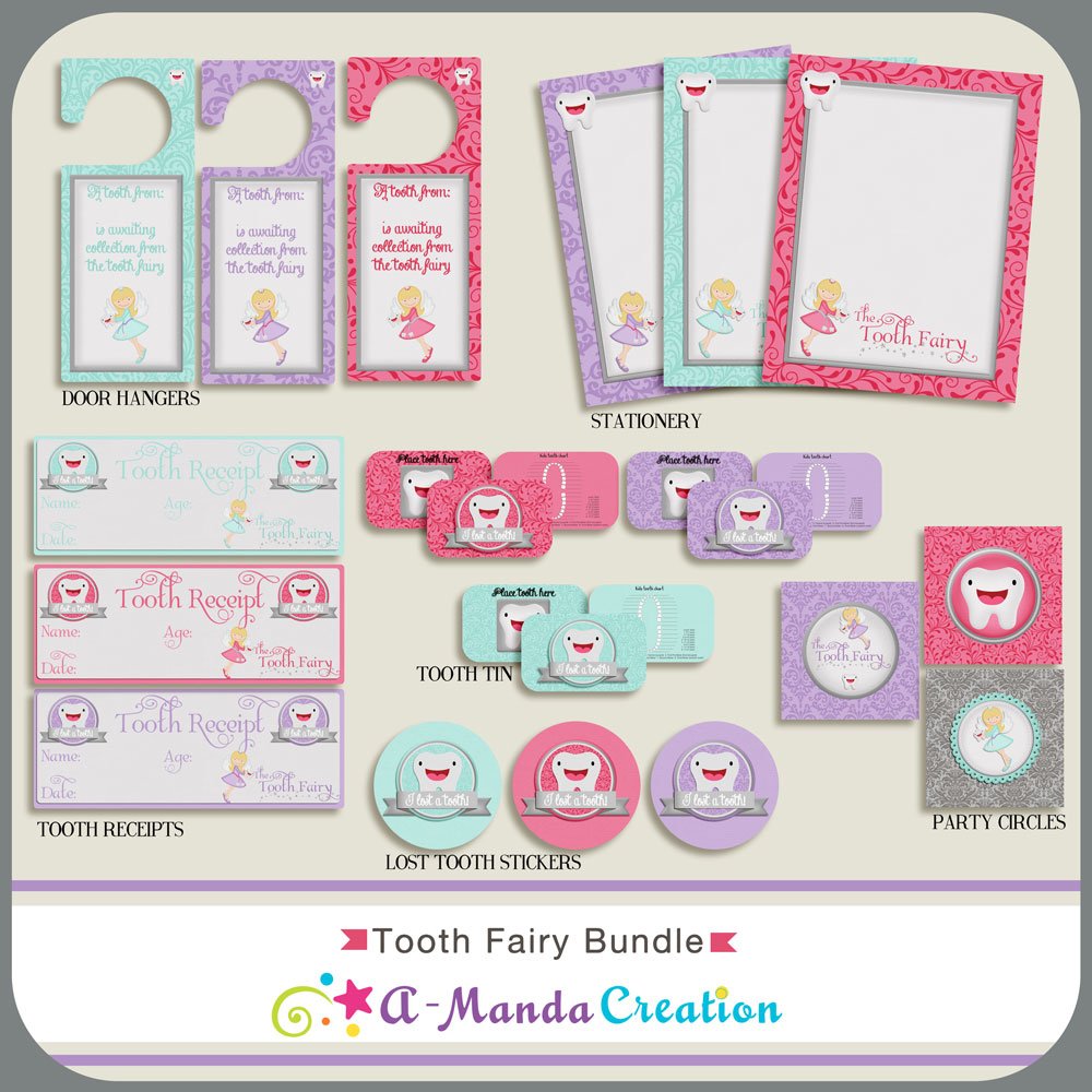 Tooth Fairy Printables – Amanda Creation