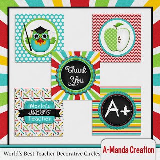 Teacher Appreciation Printable Gift ideas Party Circles – Amanda Creation