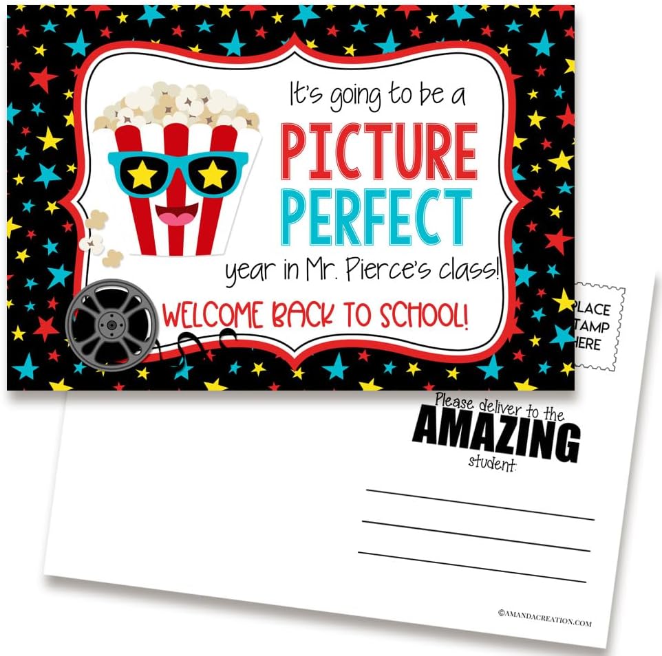Popcorn Back To School Postcards For Teachers (Personalized) – Amanda ...