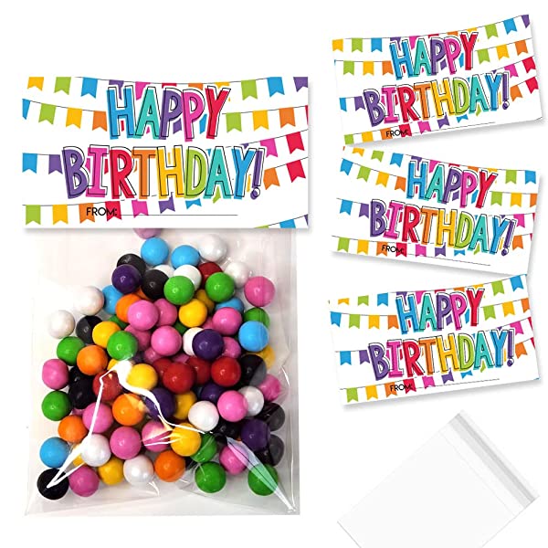 Colorful and Bright Happy Birthday Bag Toppers – Amanda Creation