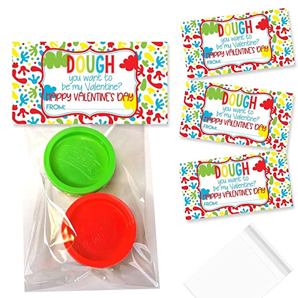 Dough Valentine's Day Treat Bag Toppers – Amanda Creation