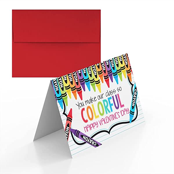 You Make Our Class Colorful Crayon Teacher Appreciation Greeting Card ...