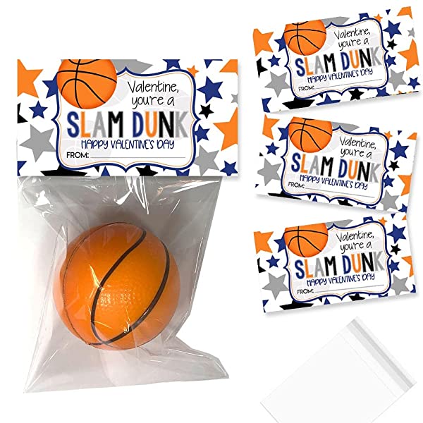 Basketball Valentine's Day Treat Bag Toppers – Amanda Creation