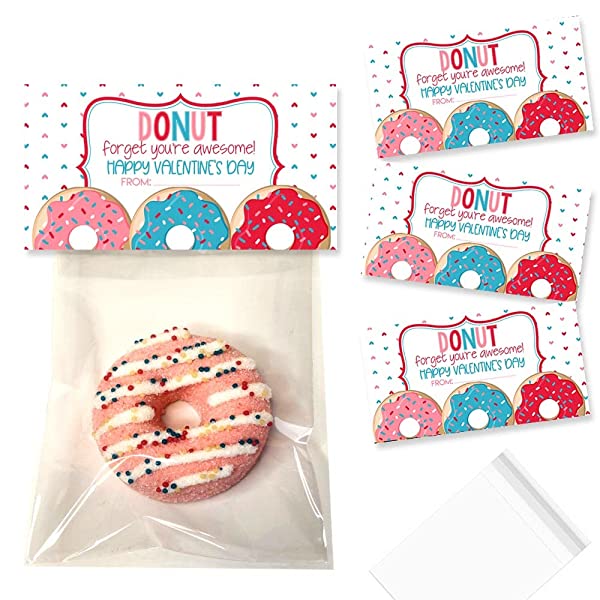 Donut Valentine's Day Treat Bag Toppers – Amanda Creation