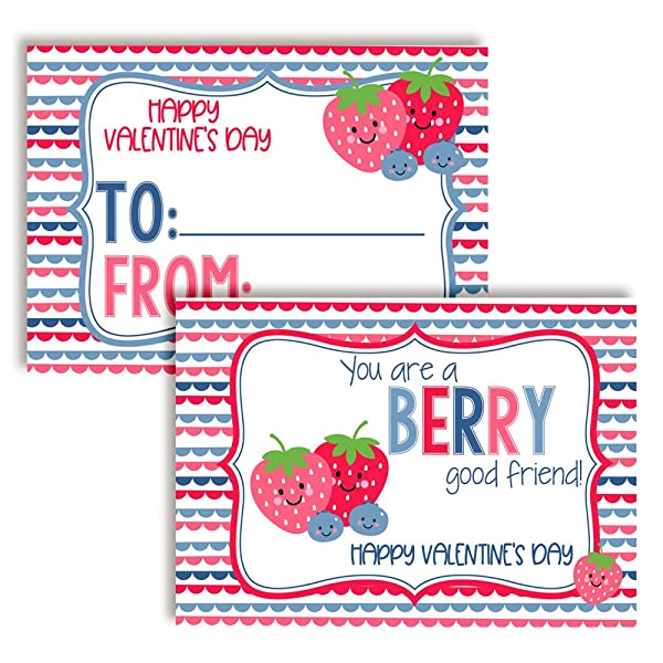 Berry Classroom Valentine Exchange Cards – Amanda Creation