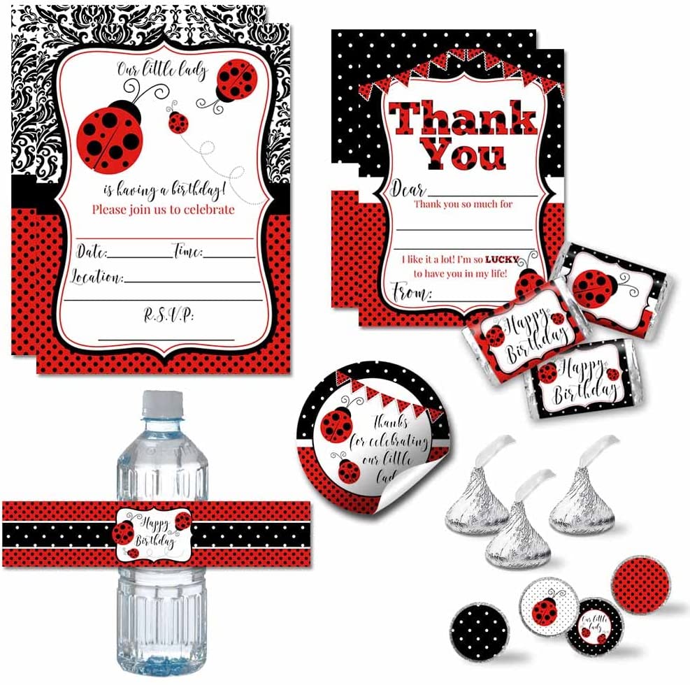 Red Polka Dot Ladybug Birthday Party Bundle – Amanda Creation