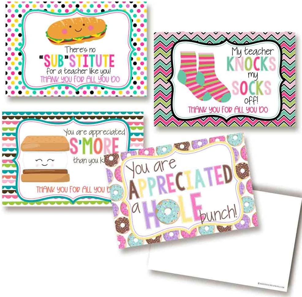 Funny Food Puns Teacher Appreciation Postcards – Amanda Creation