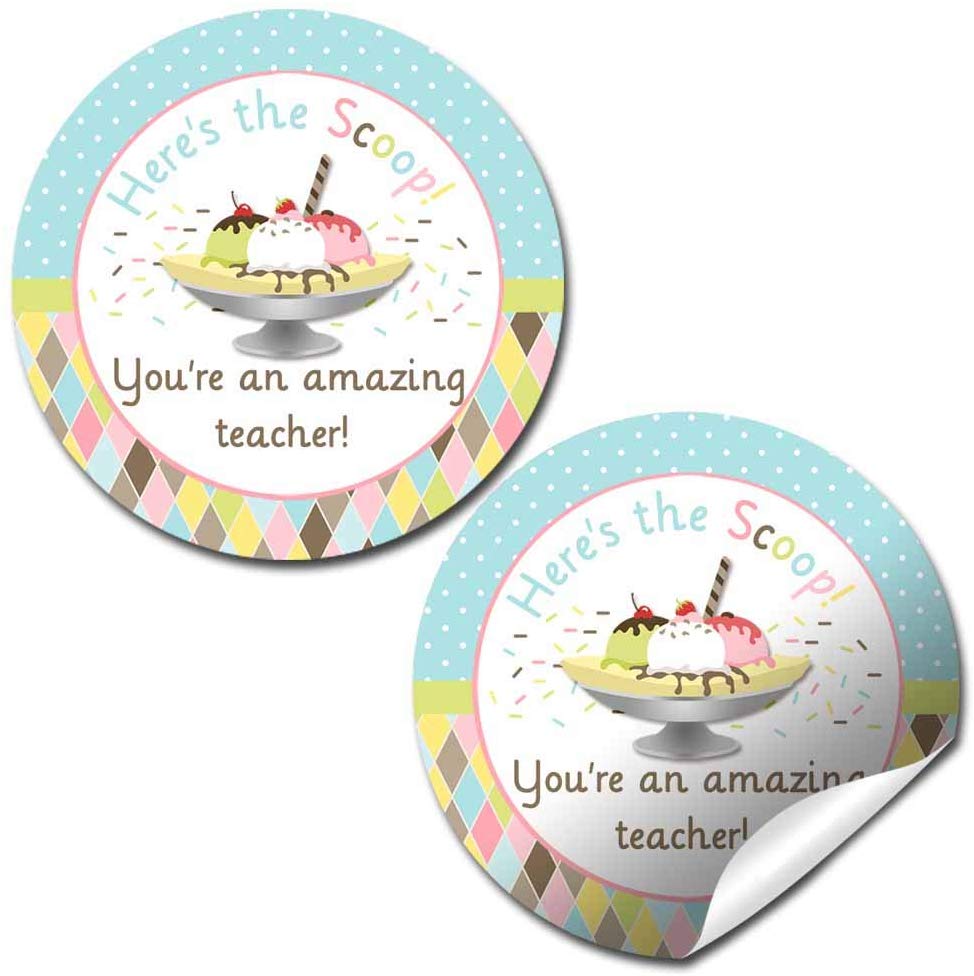 Banana Split Teacher Appreciation Stickers – Amanda Creation