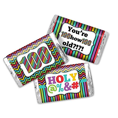 Holy @%*# 100th Birthday Mini Candy Bar Wrappers – Amanda Creation