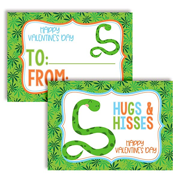 Snake Classroom Valentine Exchange Cards – Amanda Creation