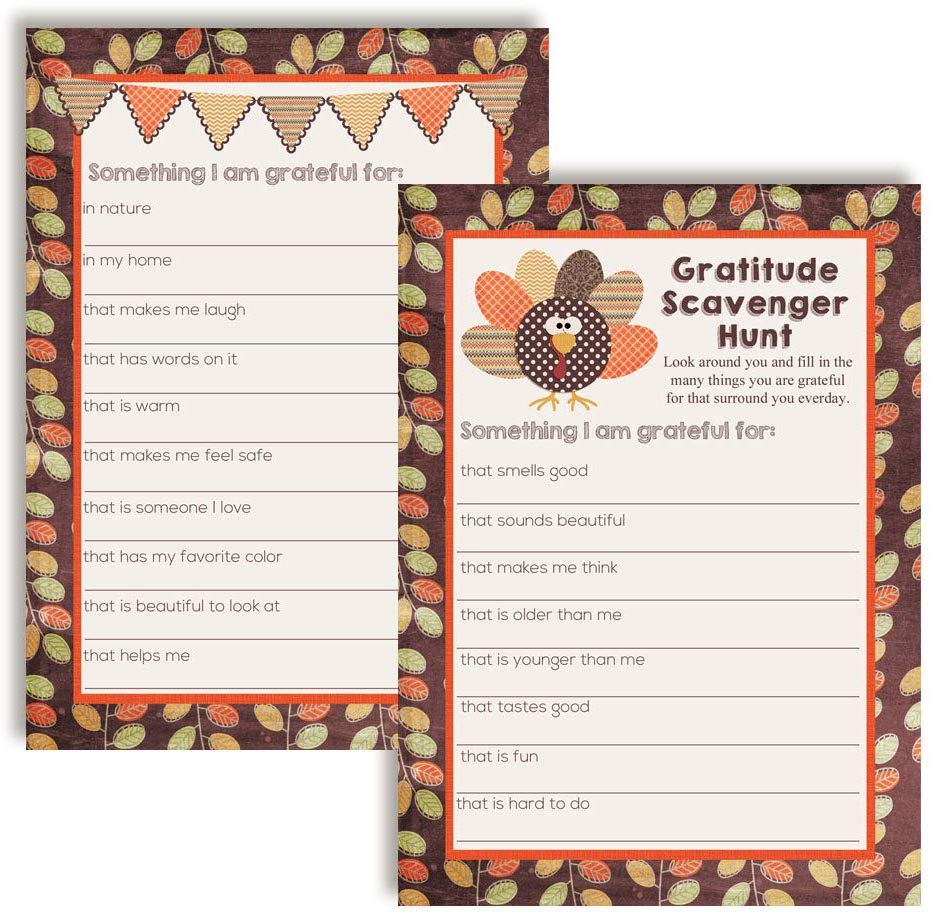 Gobble Til You Wobble Scavenger Hunt Thanksgiving Game Cards – Amanda ...