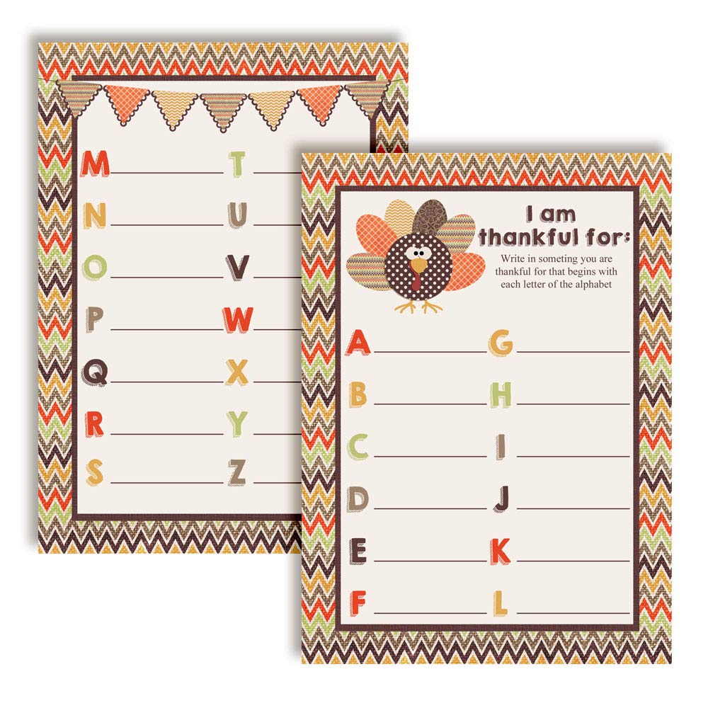 Gobble Til You Wobble A to Z Thanksgiving Game Cards – Amanda Creation