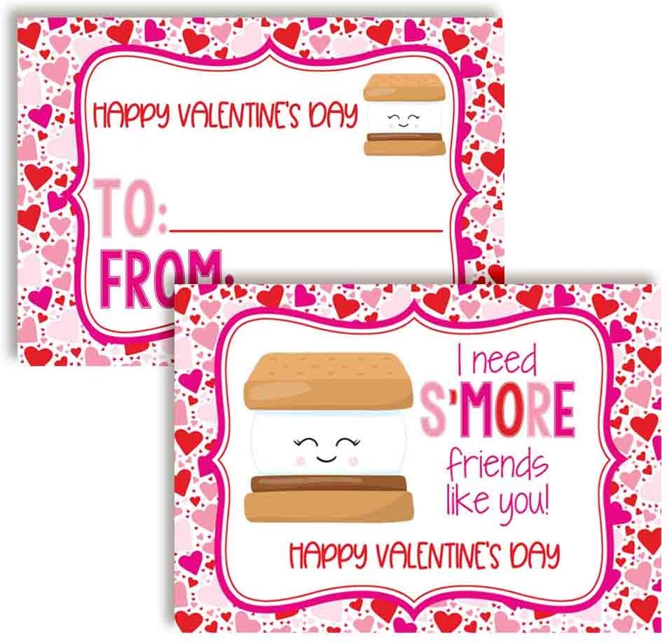 S'mores Classroom Classroom Valentine Exchange Cards – Amanda Creation