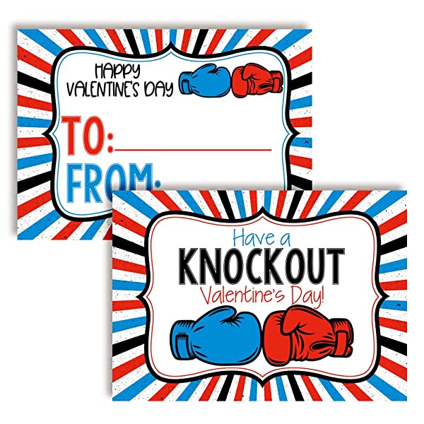 Boxing Classroom Valentine Exchange Cards – Amanda Creation