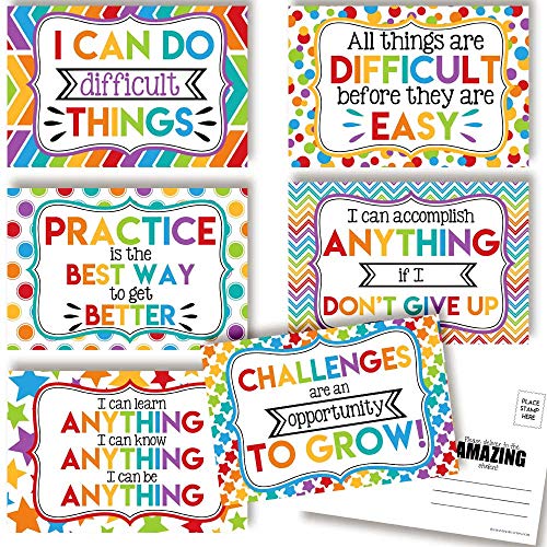 Positive Encouragement Teacher Postcards for Students – Amanda Creation