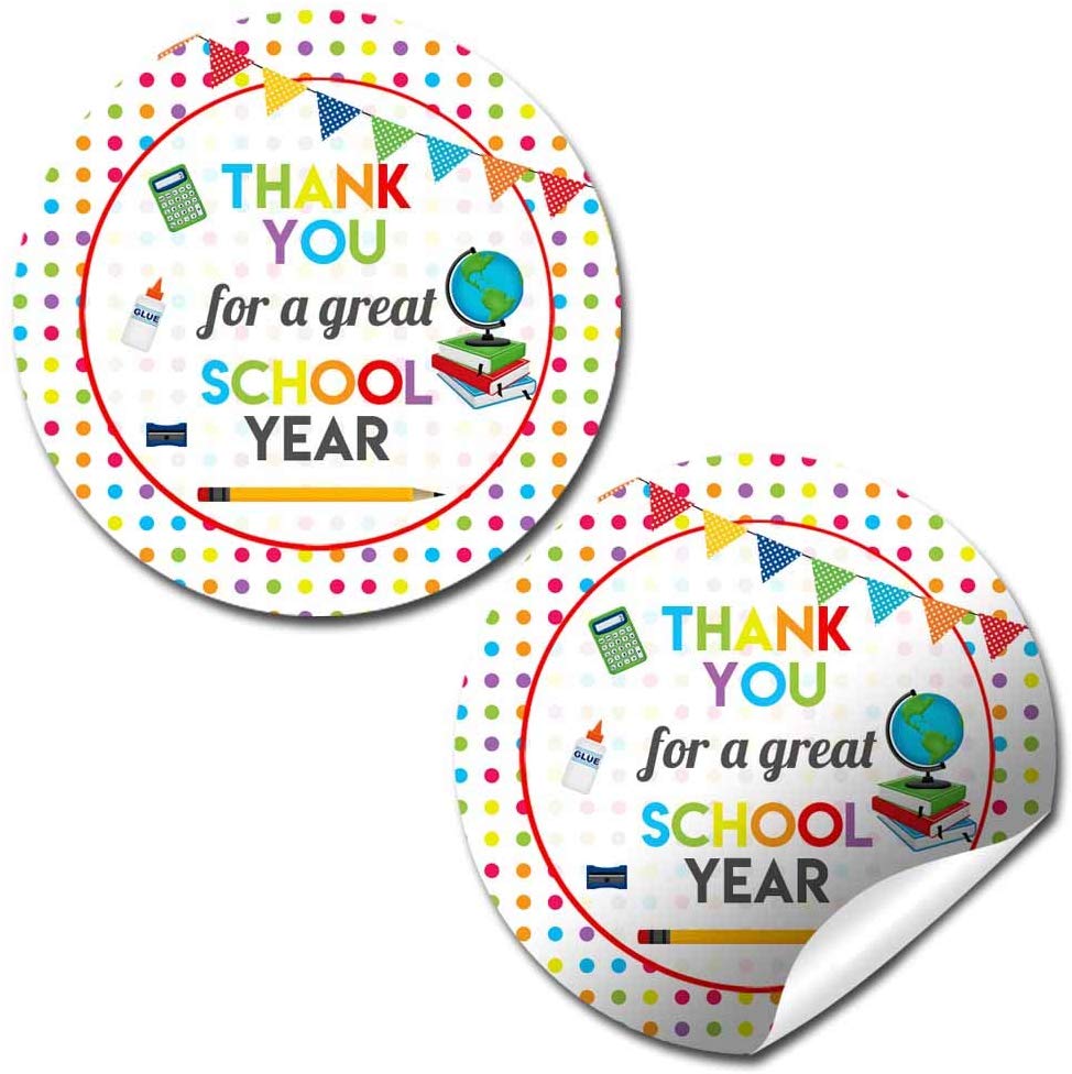 Great School Year Teacher Appreciation Stickers – Amanda Creation