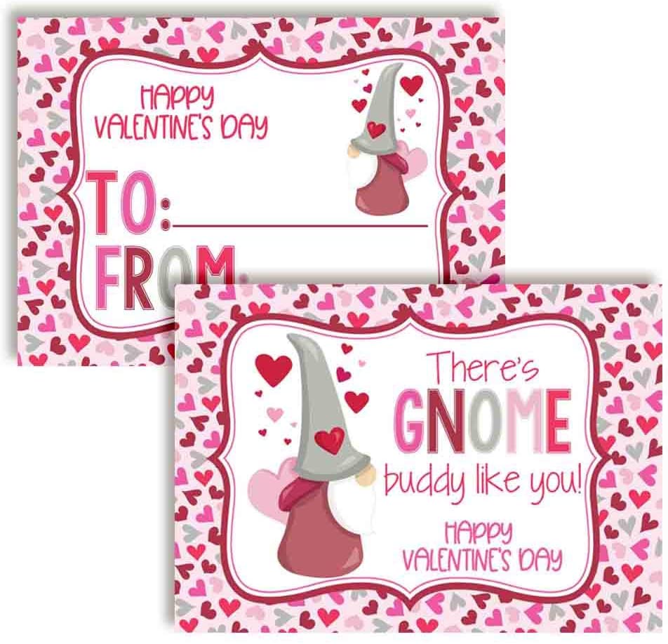 Gnome Classroom Valentine Exchange Cards – Amanda Creation