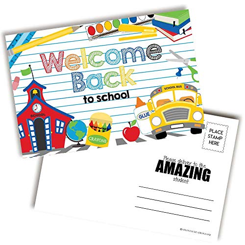 School Supply Back to School Postcards for Teachers – Amanda Creation