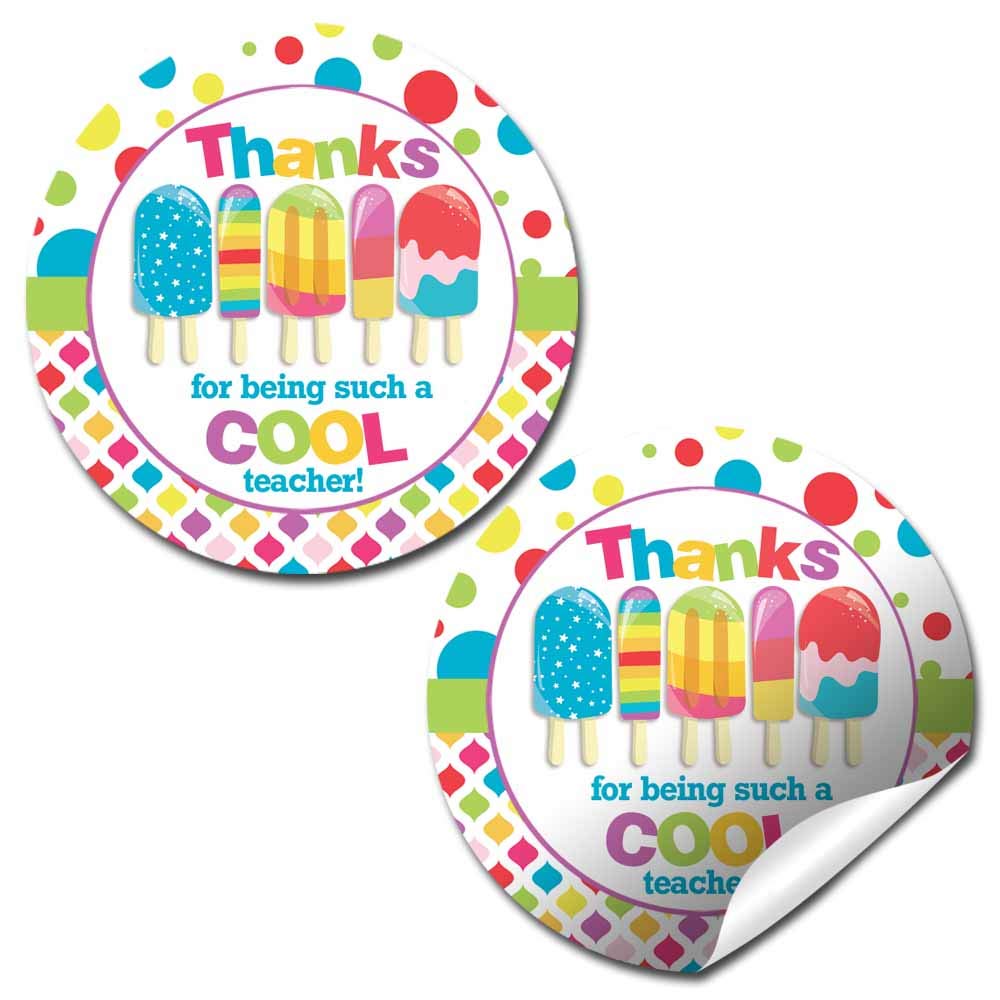Cool Popsicle Teacher Appreciation Stickers – Amanda Creation