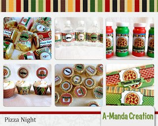 Pizza Night Party Printables and Freebie! – Amanda Creation