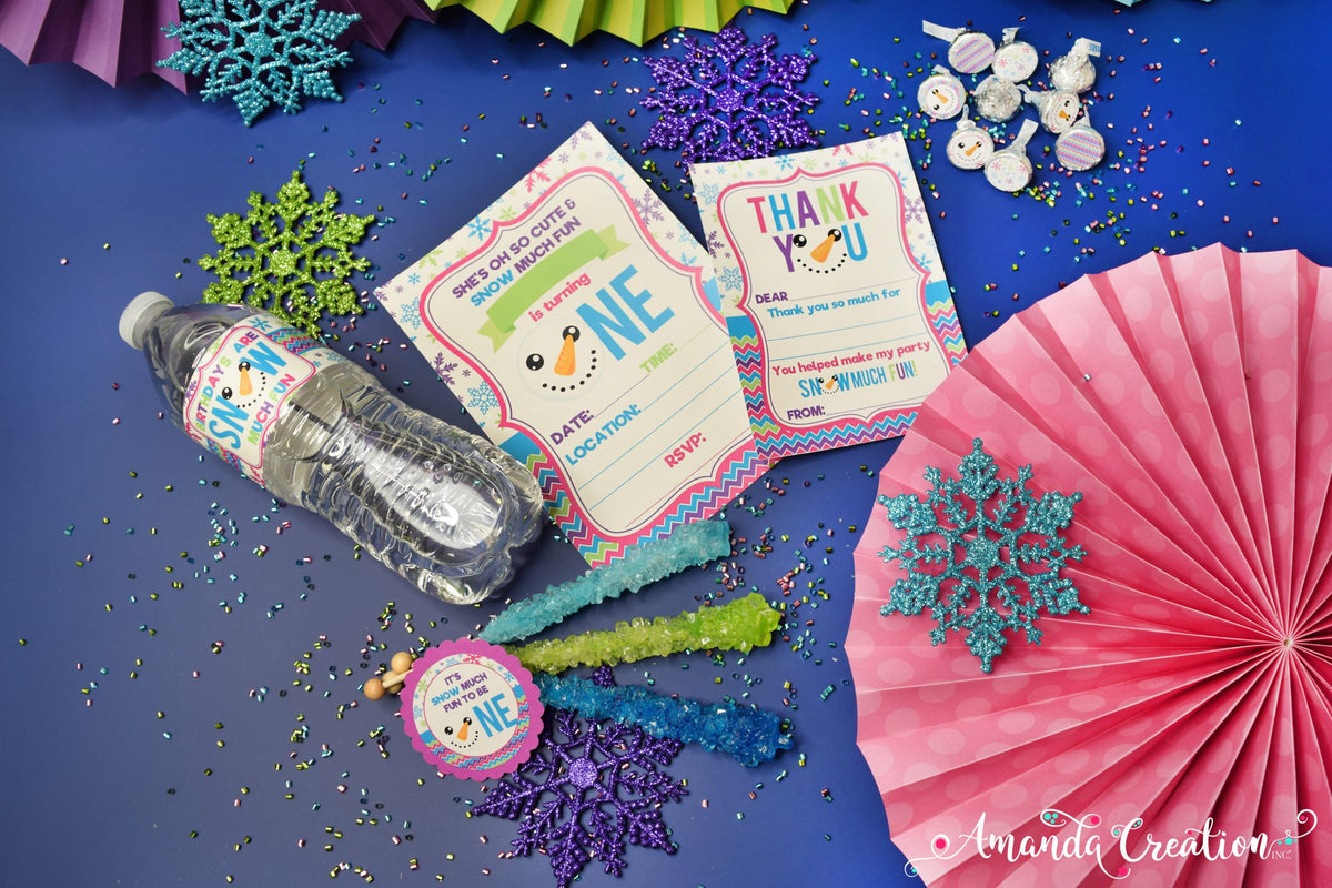 Fun to be One With Snowman 1st Birthday Party – Amanda Creation
