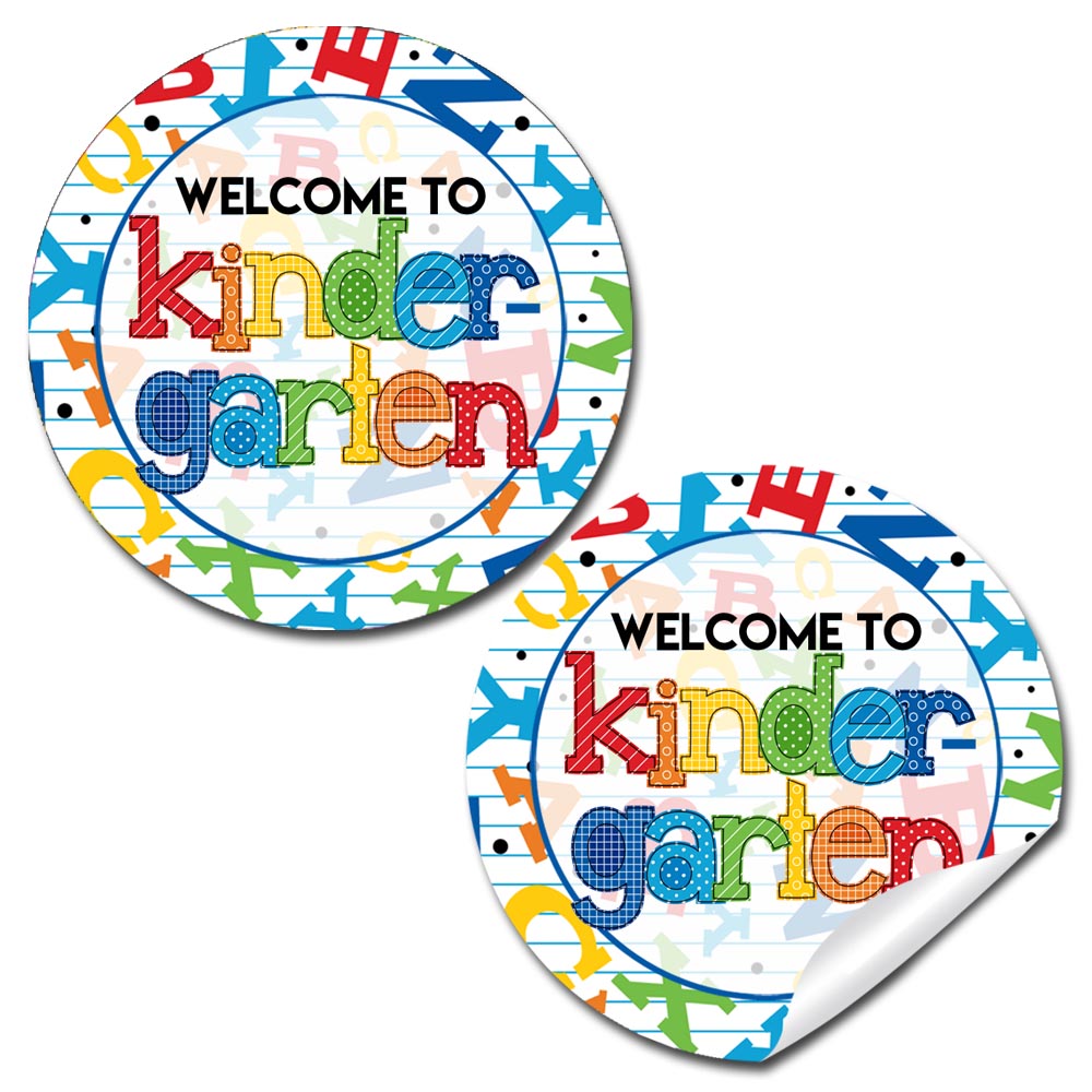 Alphabet Welcome To Kindergarten Back to School Stickers – Amanda Creation