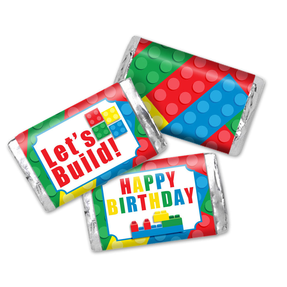 Building Blocks Birthday Mini Candy Bar Wrappers – Amanda Creation