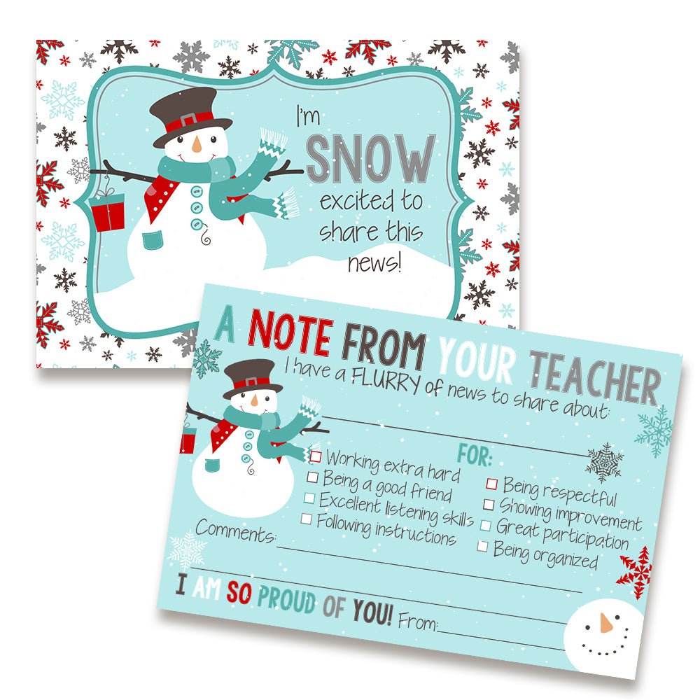 Snowman Teacher Mail for Students – Amanda Creation