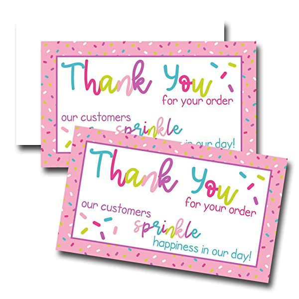 Customers Sprinkle Happiness Sprinkles Package Inserts for Small Busin ...