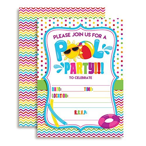 Pool Party Invitations – Amanda Creation