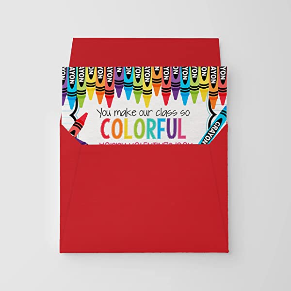 You Make Our Class Colorful Crayon Teacher Appreciation Greeting Card ...