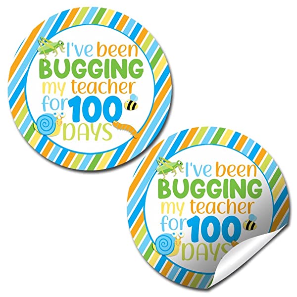 Bunch of Bugs 100th Day of School Stickers – Amanda Creation