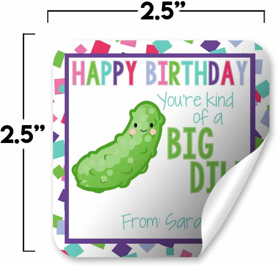 Personalized You're A Big Deal Silly Dill Pickle Happy Birthday Gift T ...