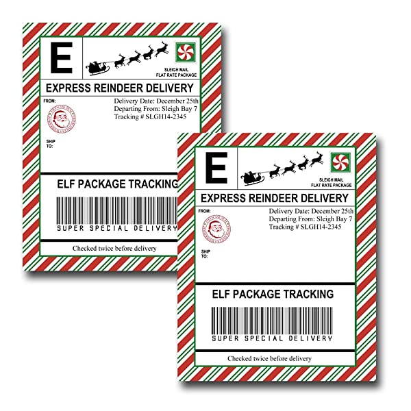 Decorative Santa Mailing Labels – Amanda Creation