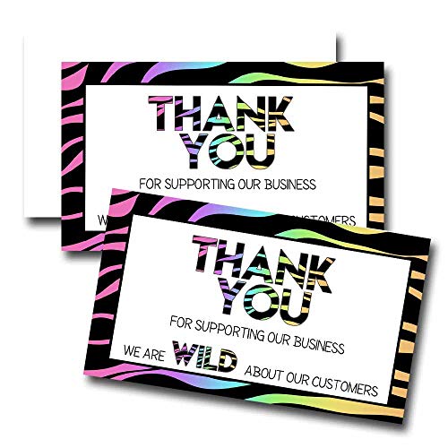 Fun & Wild Rainbow Zebra Print Package Inserts for Small Business ...