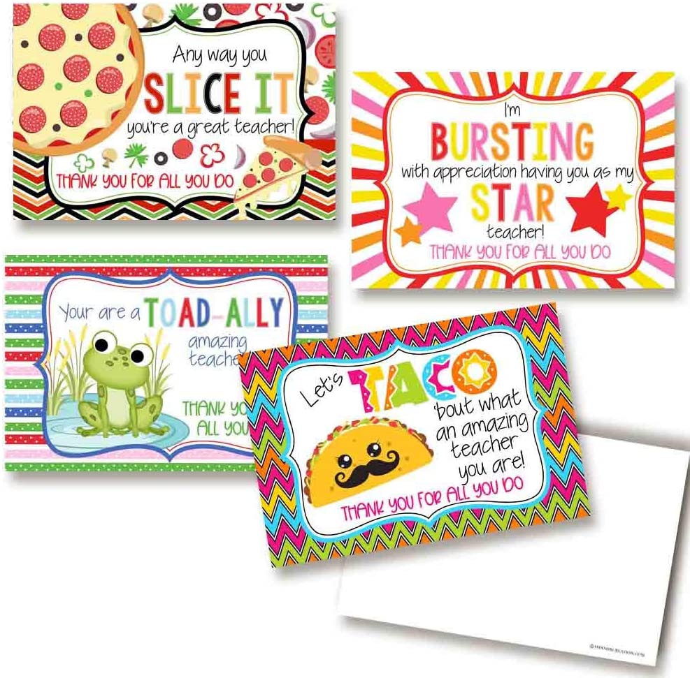 Snack Food Teacher Appreciation Postcards – Amanda Creation