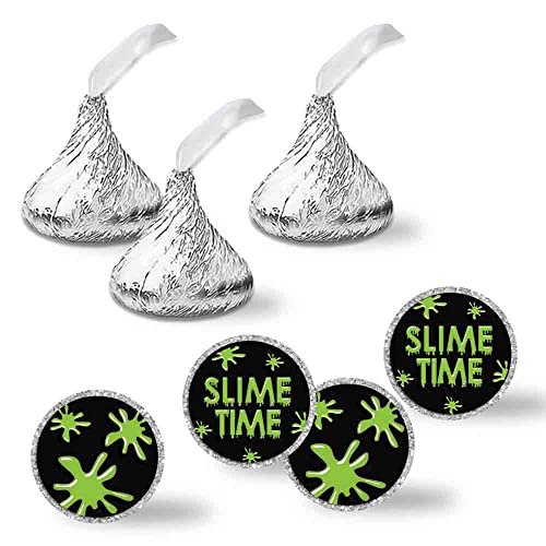 Green Slime Birthday Kiss Stickers – Amanda Creation