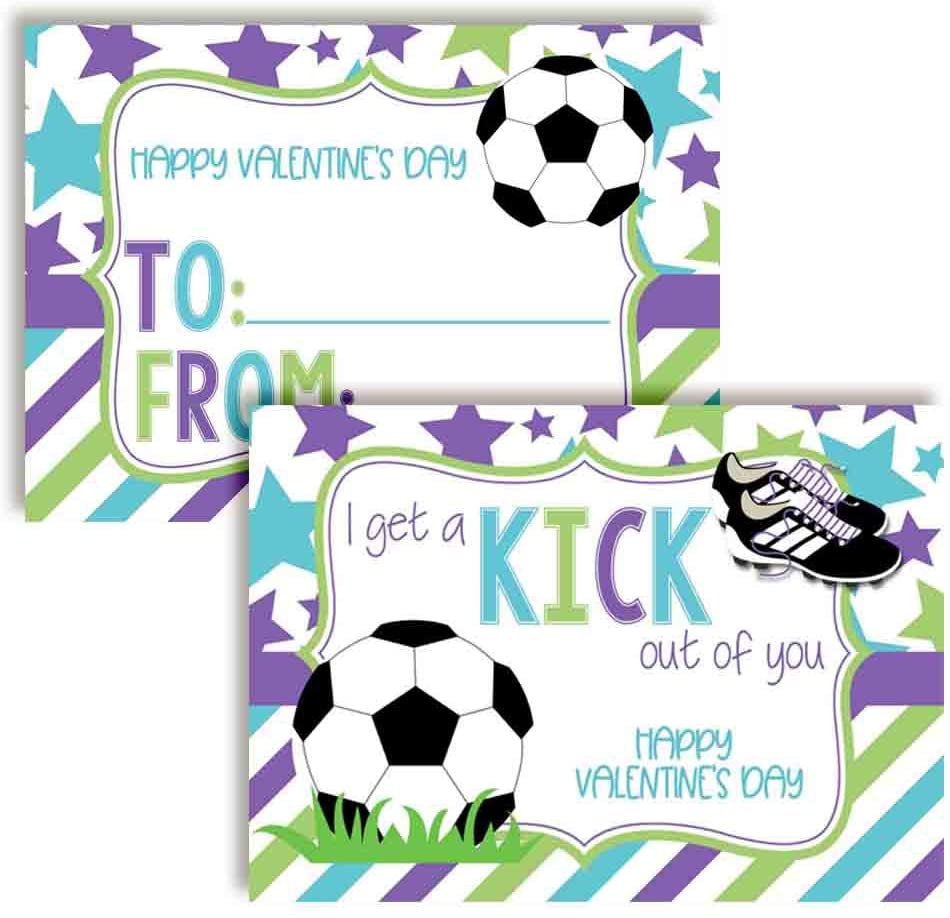 Soccer Classroom Valentine Exchange Cards – Amanda Creation