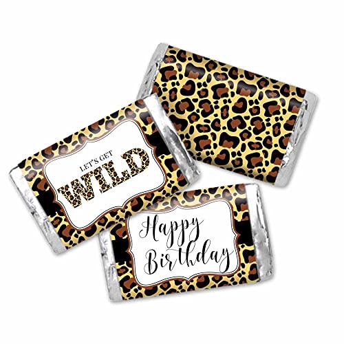Leopard Print Wild Birthday Mini Candy Bar Wrappers – Amanda Creation