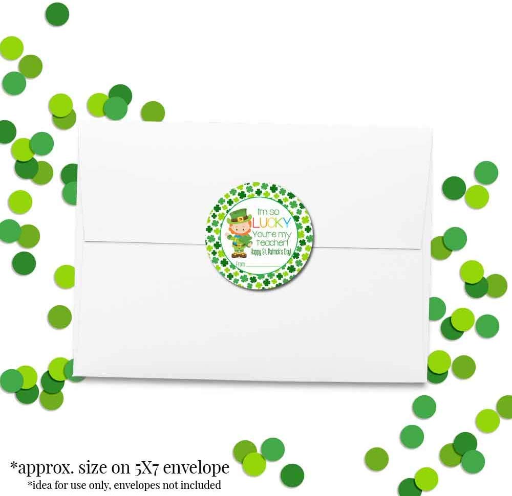 Lucky You're My Teacher St. Patrick's Day Teacher Appreciation Sticker ...