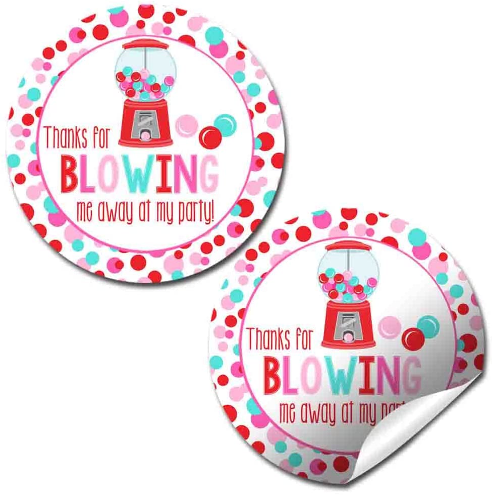 Pastel Bubble Gum Valentine's Day Party Favor Stickers – Amanda Creation
