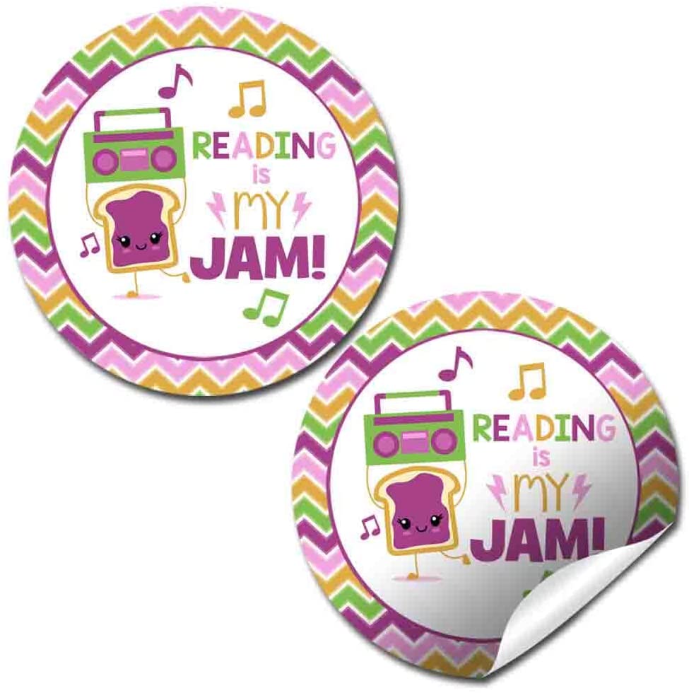 Reading is My Jam PB & J Reading Appreciation & Encouragement Stickers ...