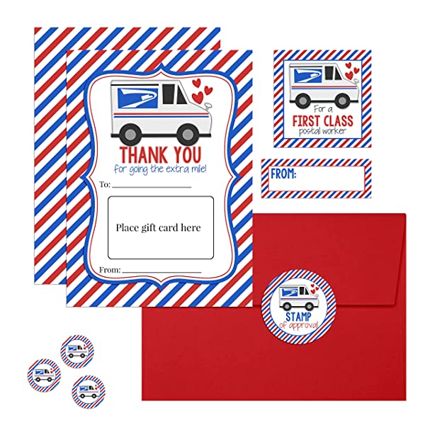 Mail Carrier Delivery Driver Gift Card Holder Set – Amanda Creation