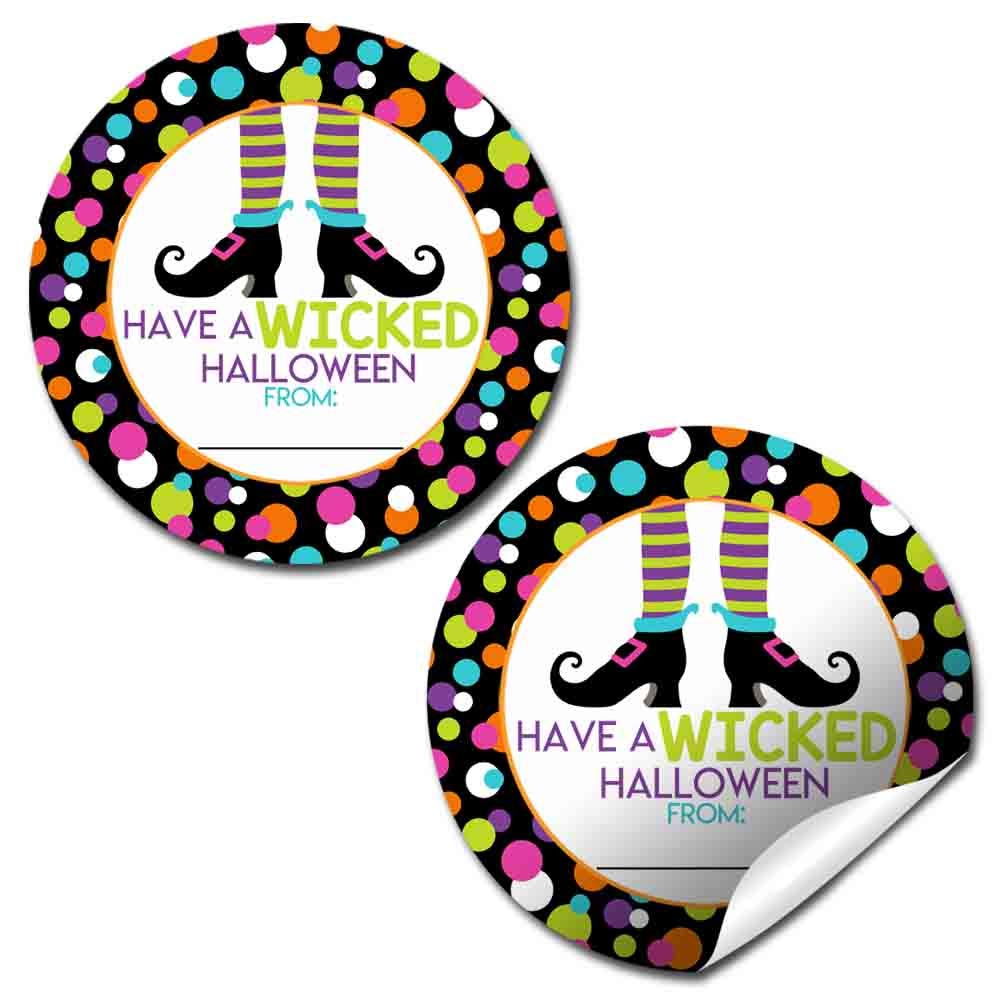 Witch Feet Halloween Party Favor Stickers – Amanda Creation